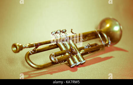 An old trumpet from the 1920s Stock Photo - Alamy