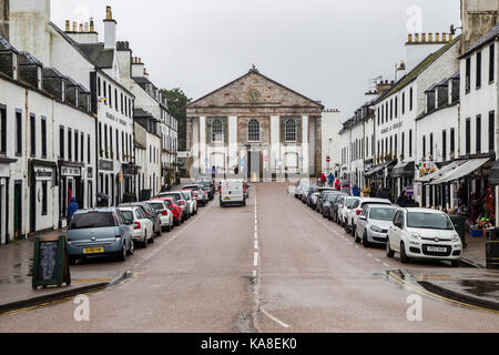 Inveraray parish church, Scotland. Built circa 1800 and divided in two ...