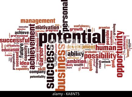 Potential word cloud concept. Vector illustration Stock Vector Image ...