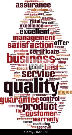 Quality word cloud concept. Vector illustration Stock Vector Image ...