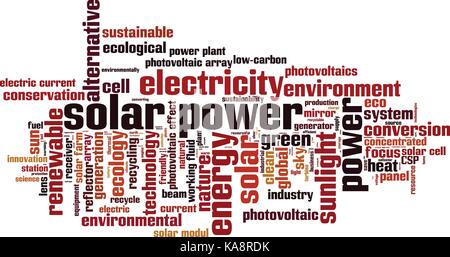 Solar system word cloud concept. Vector illustration Stock Vector Image ...