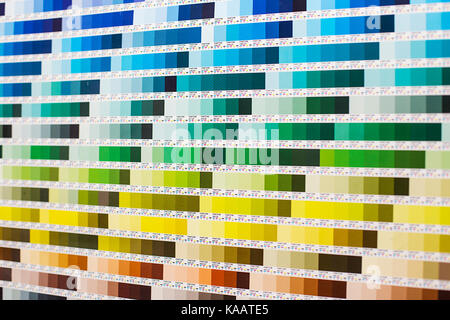 BELGRADE, SERBIA - JUNE 22, 2017: Detail of the Pantone color space ...