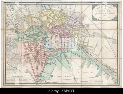 The 'Neuester Grundriss von Berlin' is an 1810 map by Reymann depicting ...