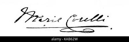 Signature of Marie Corelli Stock Photo - Alamy