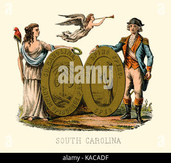 Design for an Emblem of the State of South Carolina, created by ...