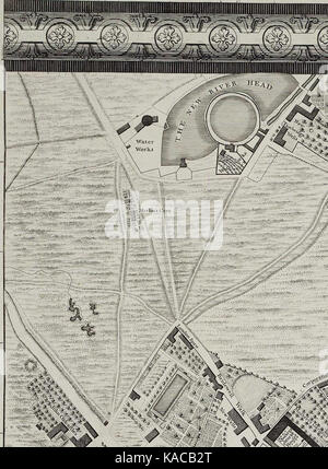 Rocque Map of London 1746 010 Stock Photo - Alamy