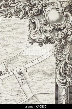 Rocque Map of London 1746 024 Stock Photo - Alamy