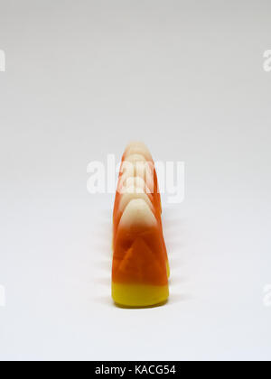 Candy Corn Standing in a Row Stock Photo - Alamy