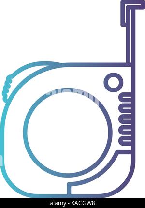 Roulette construction icon blue vector isolated Stock Vector Image ...