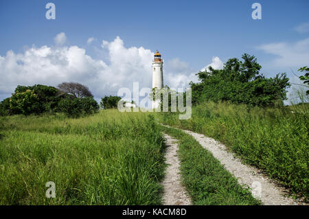 Harrison Point Lighthouse on the West Coast of Barbados Stock Photo - Alamy