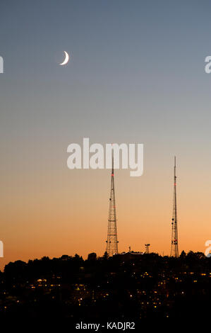 Queen Anne Hill TV Towers, Seattle, WA. the 3 tv/radio broadcasting ...