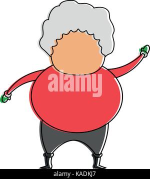 woman old fat avatar icon image Stock Vector Image & Art - Alamy