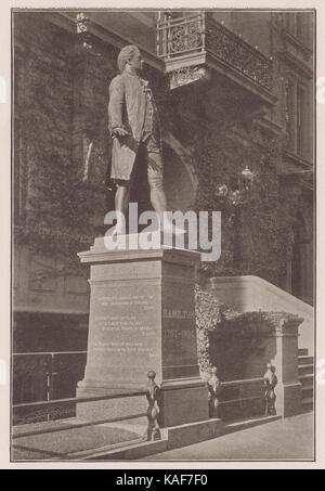 Statue of Alexander Hamilton of New York in the Hall of Columns in the ...