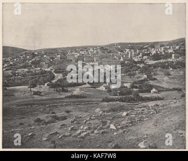 Vintage 19th century photograph: Nazareth, Holy Land, Palestine, modern ...
