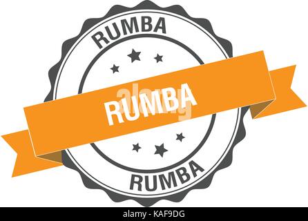 rumba stamp. rumba sign. round grunge label Stock Vector Image & Art ...