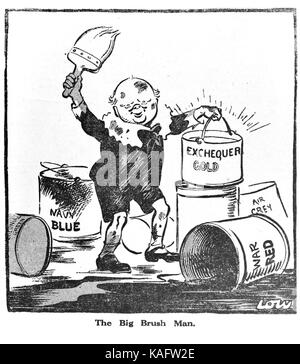 Churchill cartoon by Low Stock Photo - Alamy