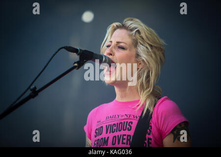 Brody Dalle of The Distillers performs live on the Main Stage during ...