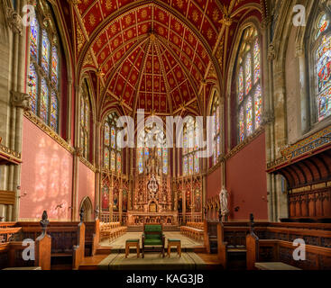 St Cuthbert's Chapel at the Augustus Pugin designed Ushaw College in ...