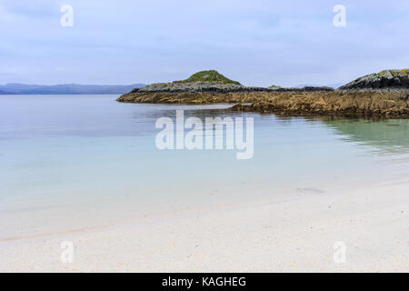 Rhu Point Beach, Port Nam Murrach on the Rhu peninsula near Arisaig ...