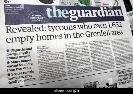 "Revealed: tycoons who own 1,652 empty homes in the Grenfell area ...