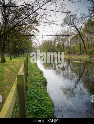Driffield Trout stream, a world-famous chalk stream with its crystal ...