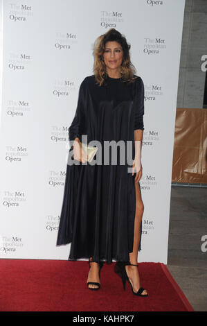 Jennifer Esposito attends the Metropolitan Opera Season Opening with ...