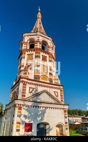 cityscape of Suzdal town with Church of Antipas, Bishop of Pergamon ...