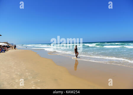 Hazuk Beach in Glilot, Israel Stock Photo - Alamy