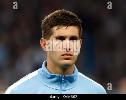 Manchester City's John Stones with the UEFA Champions League Trophy ...