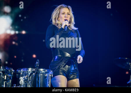 Singer Ellie Goulding performs live on stage on the final night of the ...