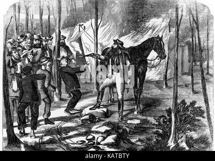 DANIEL MORGAN (1830-1865) Australian bushranger. Wood engraving by ...