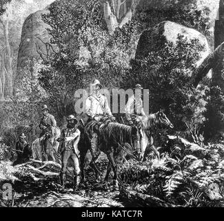 Australian bushranger Ned Kelly in a boxing pose after defeating Isaiah ...