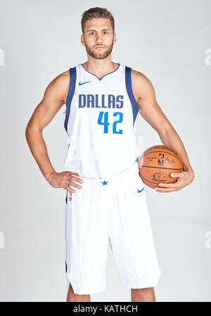 Dallas Mavericks forward Maxi Kleber (42) passes the ball during the ...