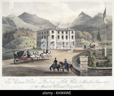 The Victoria Hotel, Llanberis - north Wales (8 miles from Carnarvon) A ...