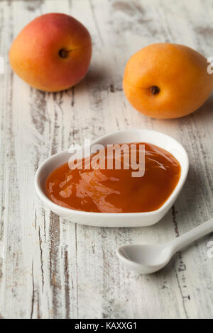 Sweet Homemade Apricot Jam on Toast for Breakfast Stock Photo - Alamy