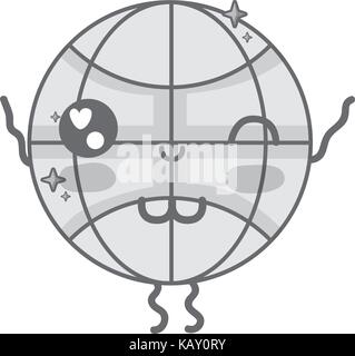 grayscale kawaii cute funny global connect Stock Vector Image & Art - Alamy
