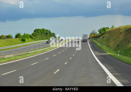 Germany, highway A9, multi-lane, sign Stock Photo - Alamy