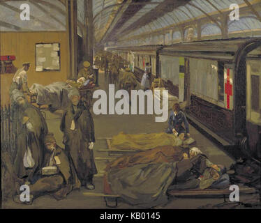'The Wounded at Dover, 1918' by John Lavery is a poignant depiction of ...