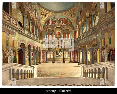Neuschwanstein Castle. Throne room Stock Photo - Alamy