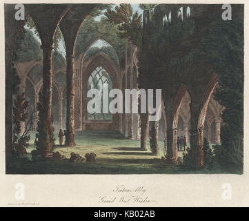 Tintern Abbey, Grand West Window Stock Photo - Alamy