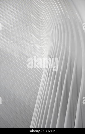 Interior of the Oculus subway station by Spanish architect Calatrava at ...