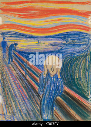 Edvard Munch - Self-Portrait with Pastel Crayon Stock Photo - Alamy
