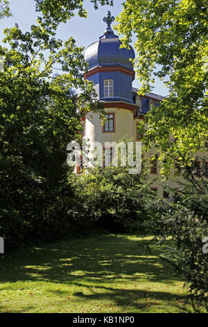 Germany, Hessia, upper Hessian, Lich, half-timbered building integrates ...