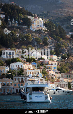 Luxury yacht boats on Rhodes beach, Greek Islands Stock Photo - Alamy