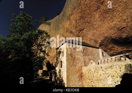 The monastery of San Juan de la Pena is located at the south-west of ...