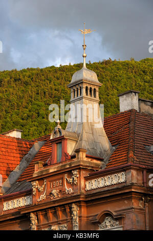 Romania, Transylvania, Brasov, boulevard Eroilor, the Rectorat Stock ...