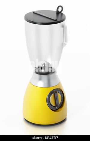 Empty blender isolated on white background. 3D illustration Stock Photo ...