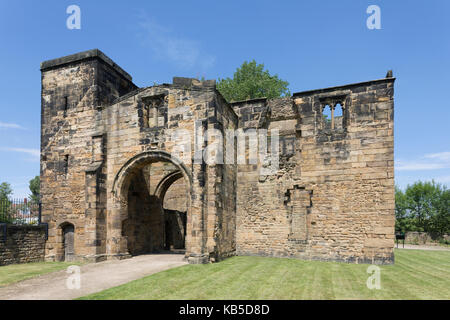 The Gatehouse of Monk Bretton Priory the ruins of a Cluniac Monastery ...