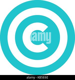 The copyright symbol, or copyright sign, a circled capital letter C ...