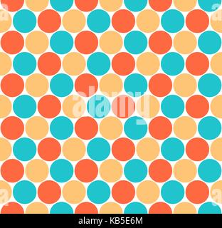 Retro 70s Geometric Circular Pattern. Vintage Wallpaper Stock Vector ...